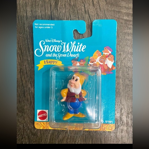 Disney | Toys | Lot Of 3 Vintage Snow White Mini Figures Nib | Poshmark